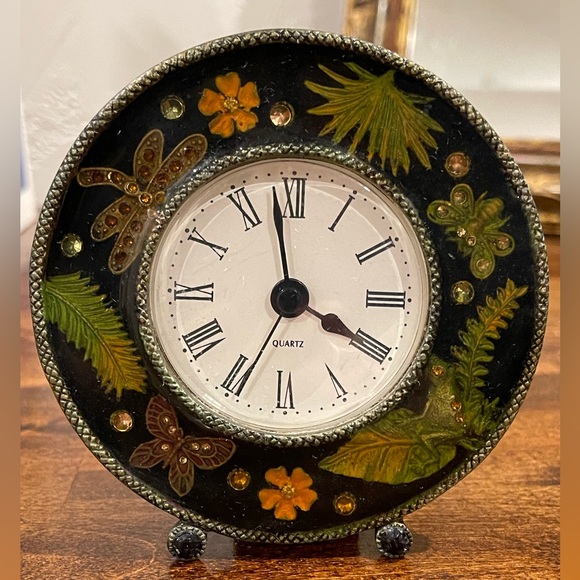 Accents | Vintage Quartz Jeweled And Enameled With Dragonfly And ...